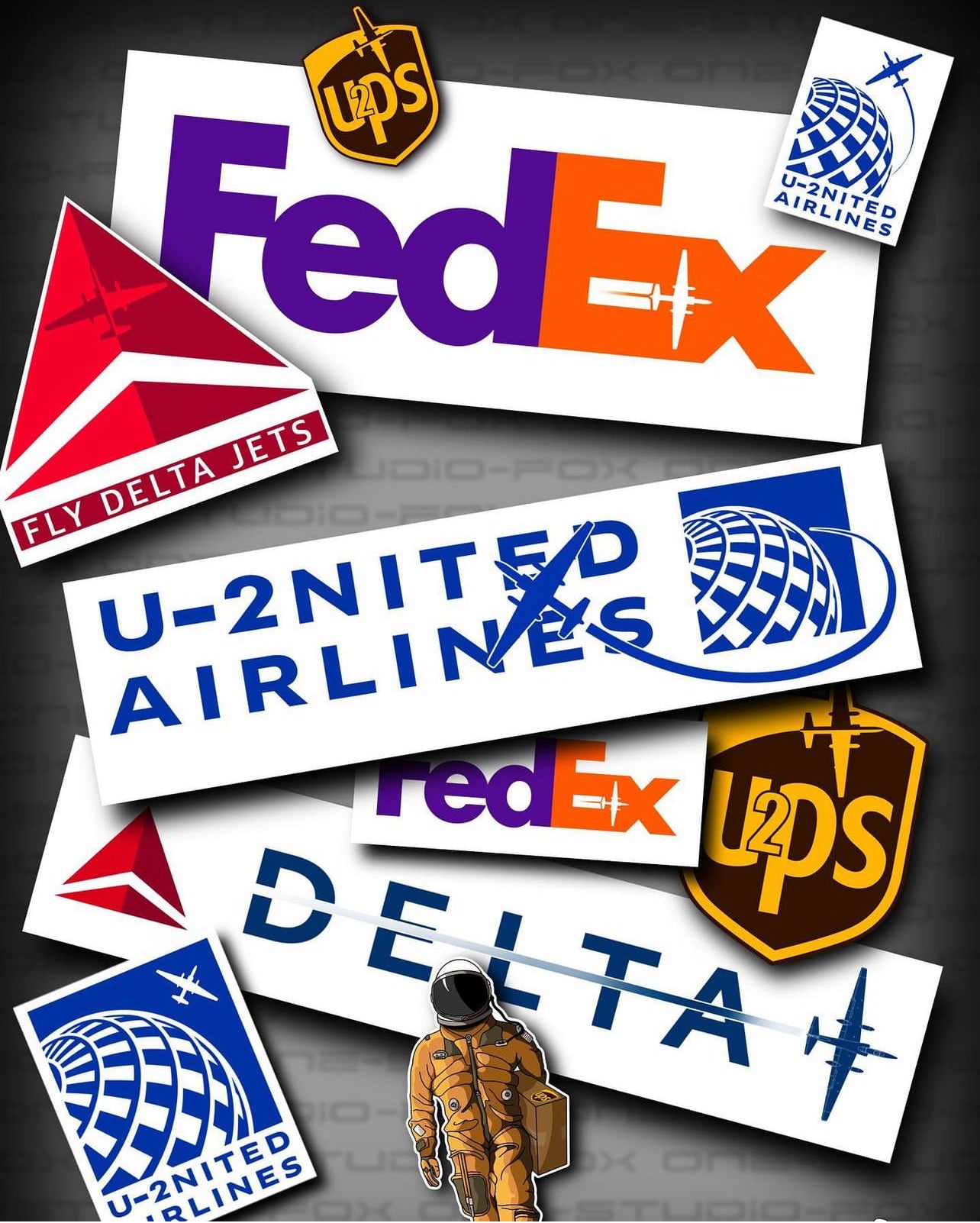 U2 Stickers – Fox-One